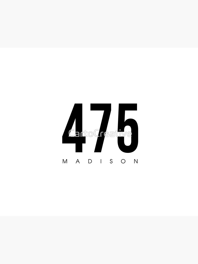 "Madison, CT - 475 Area Code design" Art Print by CartoCreative | Redbubble