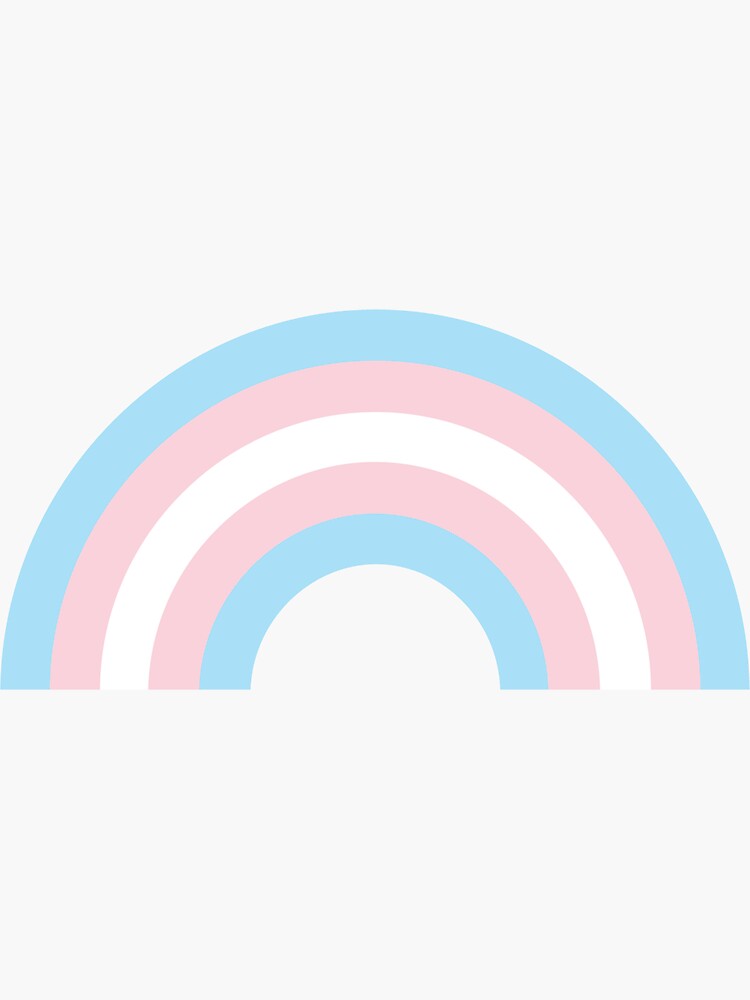 "Pride Pastel Trans Flag Rainbow" Sticker by lilyysarahh | Redbubble