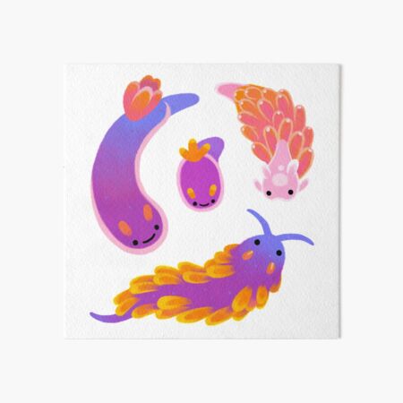"Sea slug - pastel" Art Board Print by pikaole | Redbubble
