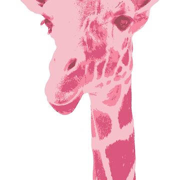 "pink Giraffe" Sticker for Sale by lisenok | Redbubble