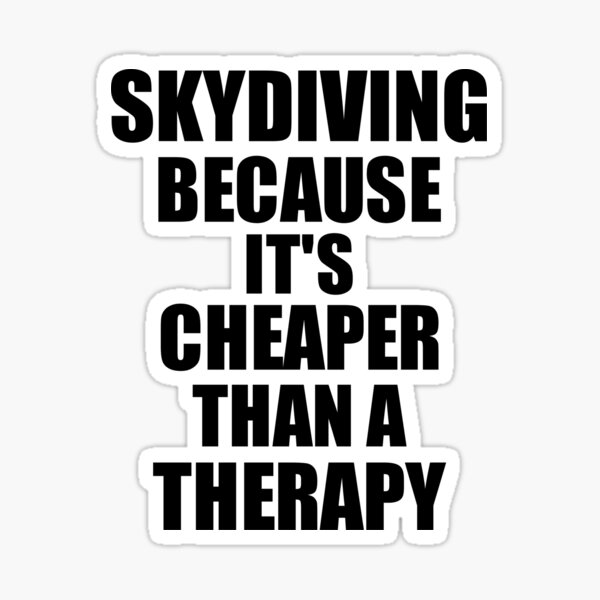 Funny Skydiving Stickers | Redbubble