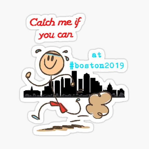 "Boston Marathon 2019" Sticker for Sale by helyx79 | Redbubble