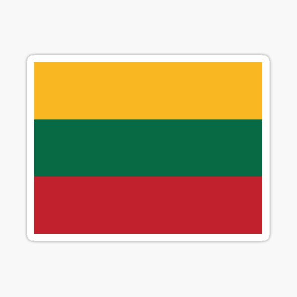 "Flag of Lithuania" Sticker for Sale by Shorlick | Redbubble