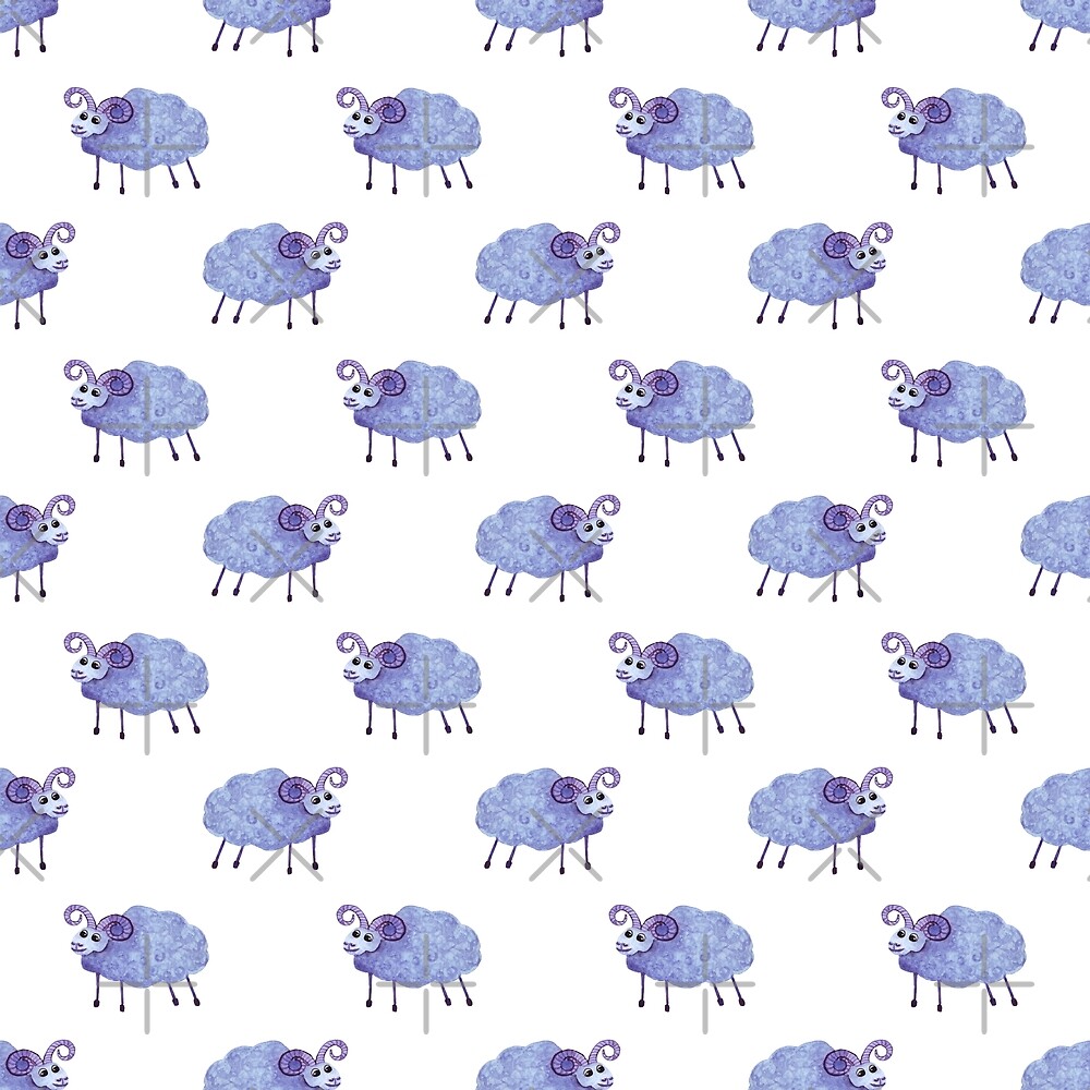 "cute sheep pattern" by gata-iris | Redbubble