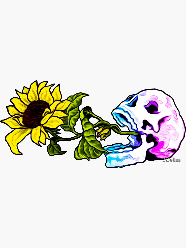 "Skullflower Spectrum" Sticker for Sale by JBellas | Redbubble