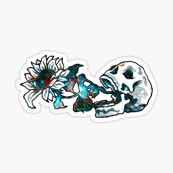 "Skullflower Stellar V.2" Sticker by JBellas | Redbubble