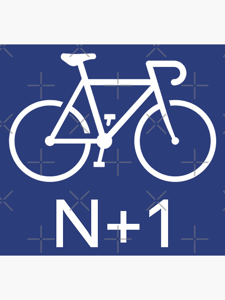 "N+1 Bike" Sticker by esskay | Redbubble