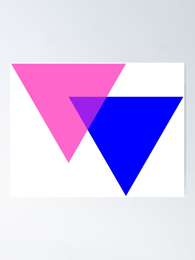 "Biangles Bisexual Pride" Poster for Sale by ArgosDesigns | Redbubble