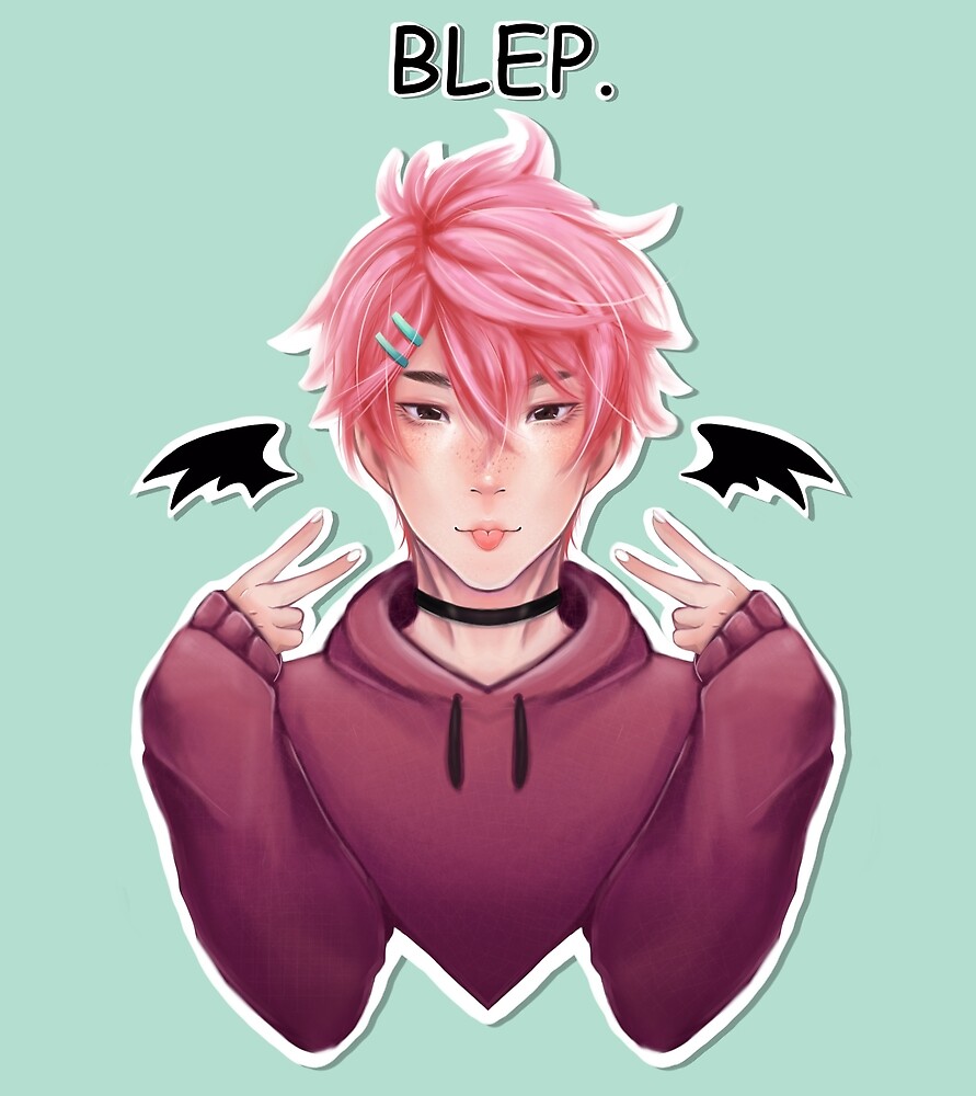 "Demon Boy Blep" by Devious-Monster | Redbubble