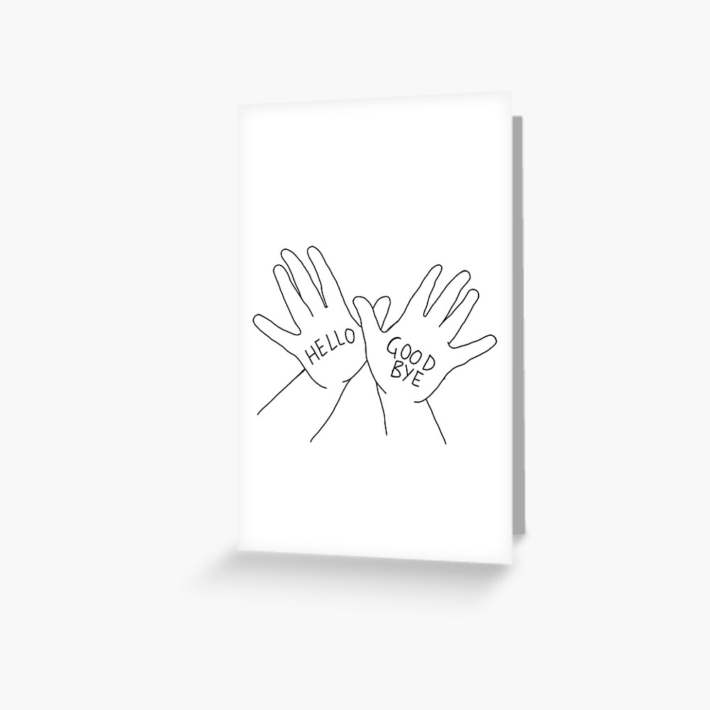 "Klaus Hargreeves The Umbrella Academy Hello Goodbye Hands" Greeting ...