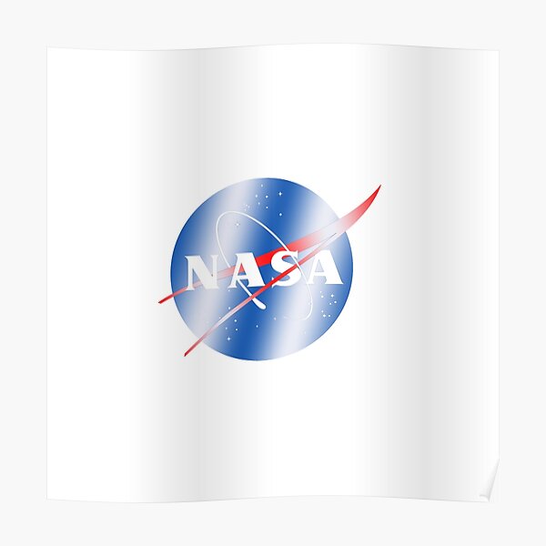 "Colored Metallic NASA Logo" Poster for Sale by artsyandinspire | Redbubble