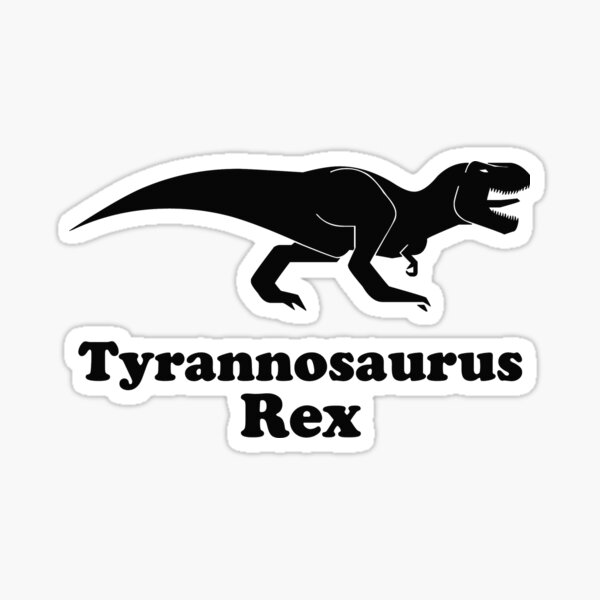 "Tyrannosaurus Rex Design" Sticker for Sale by KleinJenny | Redbubble
