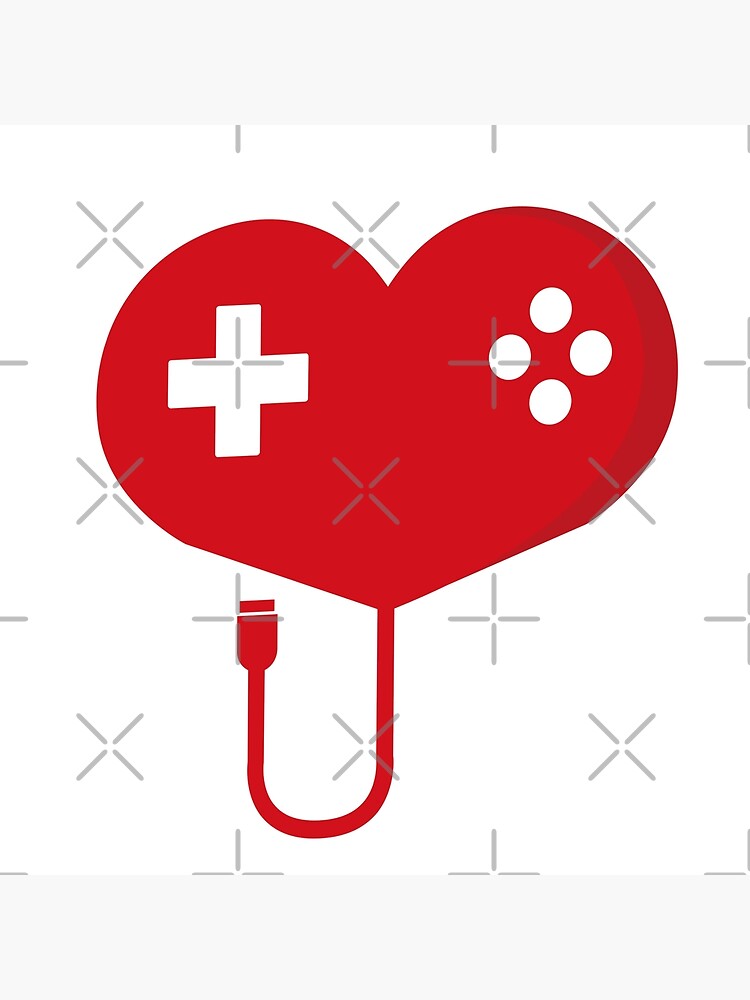 "Gamer heart controller" Poster by phys | Redbubble