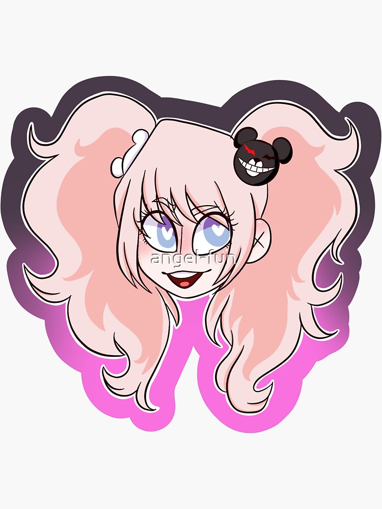 "Junko Enoshima" Sticker for Sale by angel-fun | Redbubble