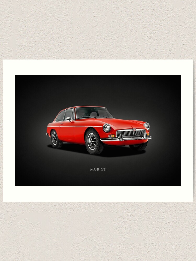 "The Classic MGB GT" Art Print by rogue-design | Redbubble