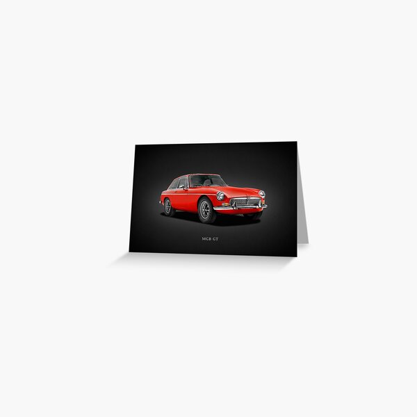 "The Classic MGB GT" Greeting Card for Sale by rogue-design | Redbubble