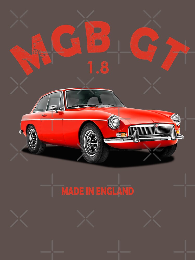 "The Classic MGB GT" T-shirt for Sale by rogue-design | Redbubble | mgb ...