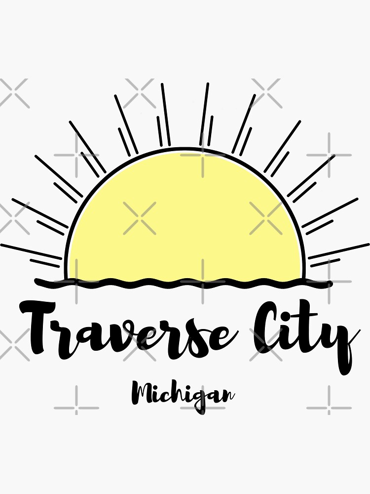 "Traverse City Michigan" Sticker for Sale by NobleImages | Redbubble