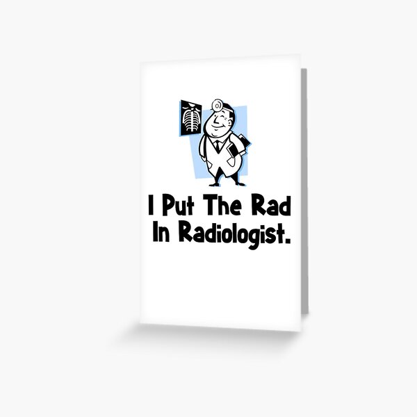 Tarjetas de felicitación «Camisa divertida del radiólogo - regalo ...