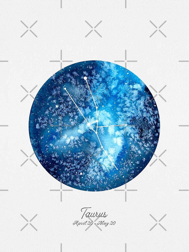 "Taurus Constellation | Star Sign | Watercolor" Poster for Sale by ...