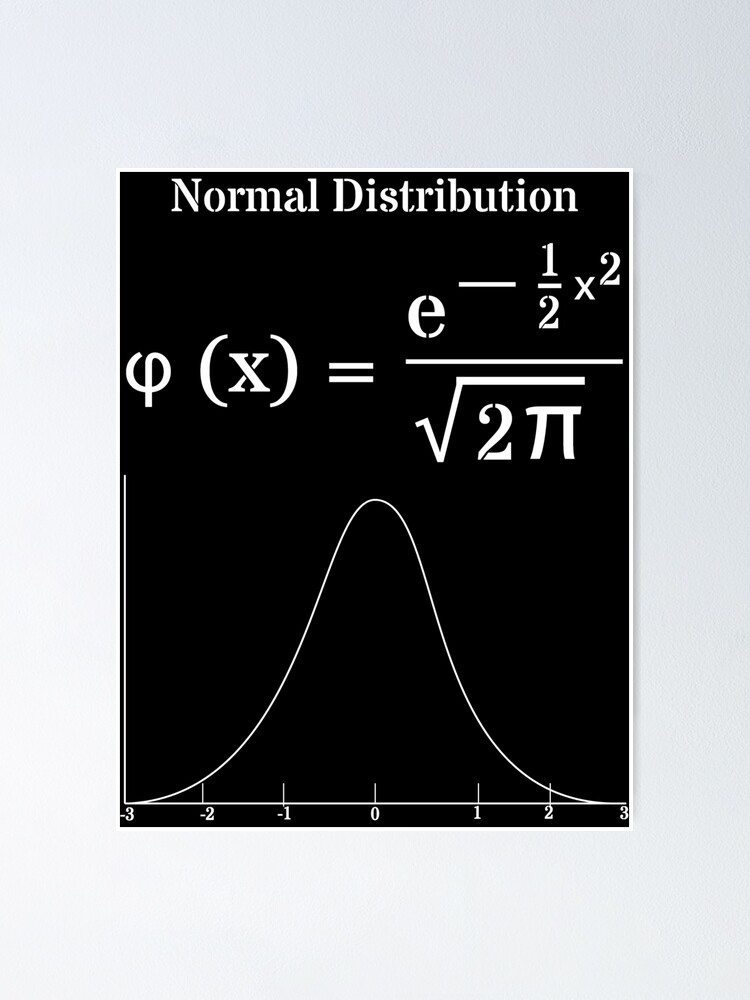 "Normal Distribution" Poster for Sale by Anna Fok | Redbubble