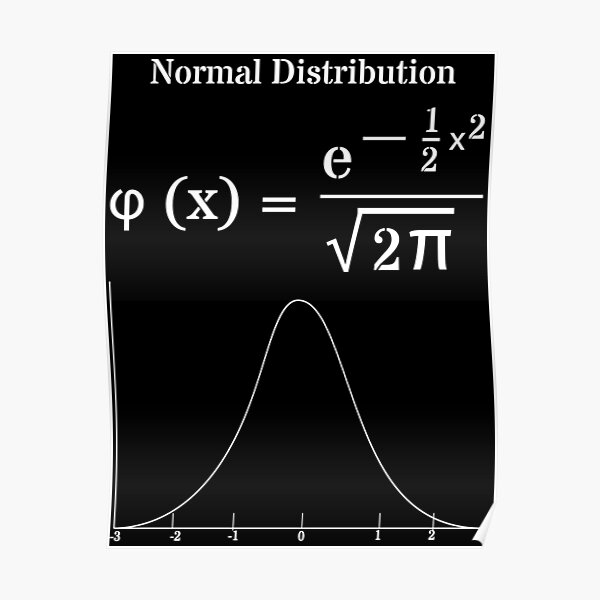 "Normal Distribution" Poster by pizza132 | Redbubble