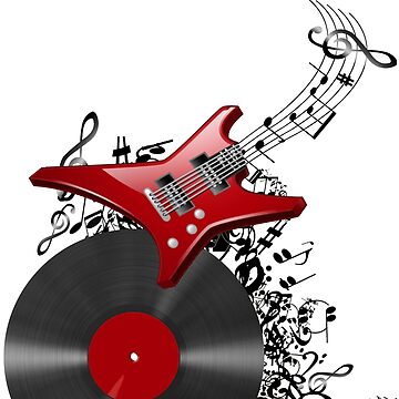 "Vinyl Strings" Sticker for Sale by lfmdesigns | Redbubble