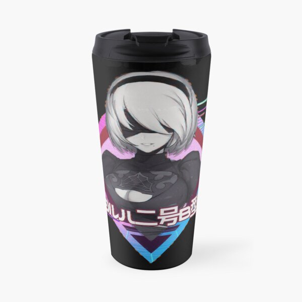 "Nier 2B Sadness" Travel Coffee Mug for Sale by Waifu-Dope | Redbubble