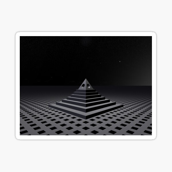 "Mysterious Pyramid" Sticker for Sale by perkinsdesigns | Redbubble