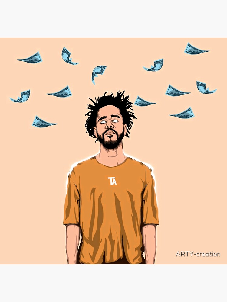 "J.COLE--ART" Sticker by ARTY-creation | Redbubble