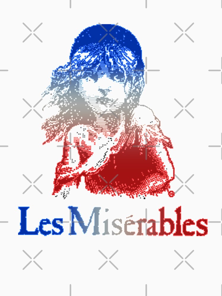"Les Miserables Logo with the French Flag Colors" T-shirt for Sale by ...