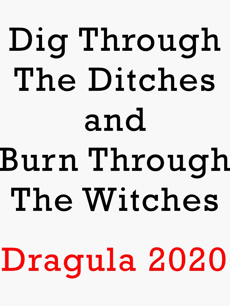 "Dragula, the true 2020 candidate for the people." Sticker for Sale by ...