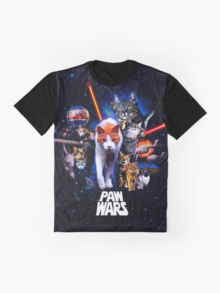 "PAW WARS" T-shirt for Sale by TheGraphicGuru | Redbubble | movie ...