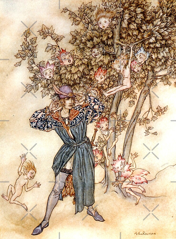 "Ferdinand Invisible Music, The Tempest, Arthur Rackham" by ...
