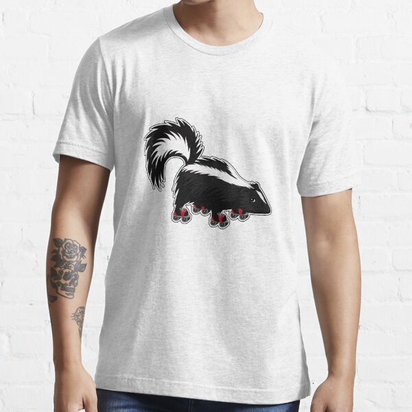 "Skating Skunk" T-shirt for Sale by Deebs1973 | Redbubble | vector t ...