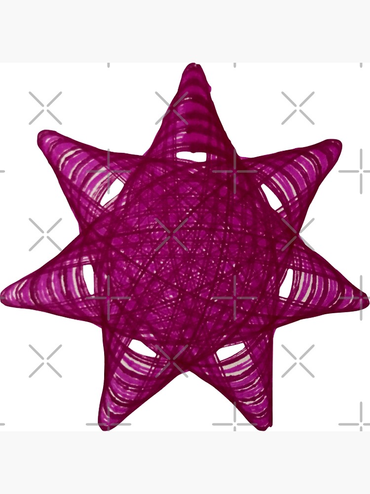 "Spirograph Magenta Star" Framed Art Print for Sale by TravellingAlle ...