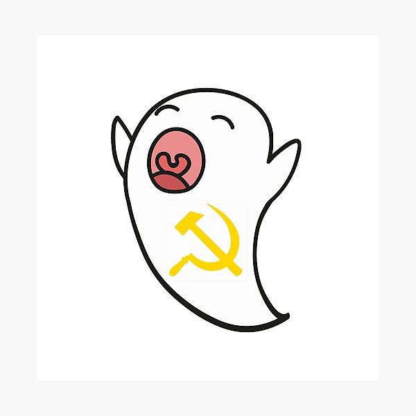 "Specter of Communism Boo Cute Kawaii Ghost" Photographic Print by ...
