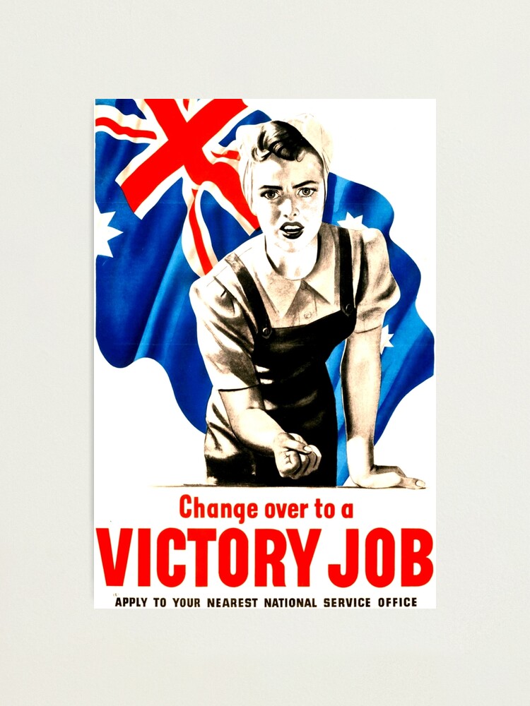 "Australia War Propaganda Poster - Australian" Photographic Print by ...