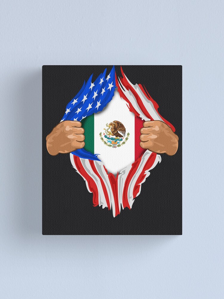 "Mexican Blood Inside Me Design | Mexico Flag Gift" Canvas Print for ...
