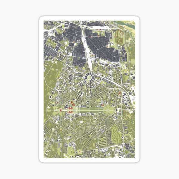 "New Delhi map engraving" Sticker for Sale by PlanosUrbanos | Redbubble