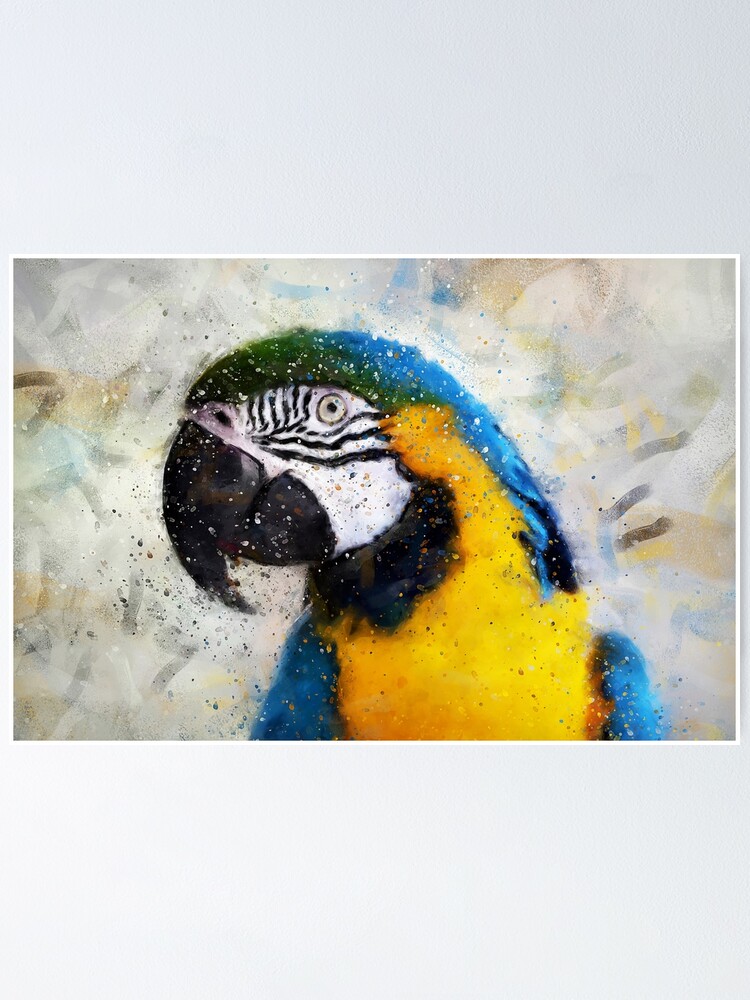 "Colorful Parrot" Poster by ErianAndre | Redbubble