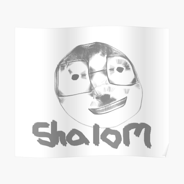 "Jim Friday Night Dinner "Shalom"" Poster for Sale by pipsta | Redbubble