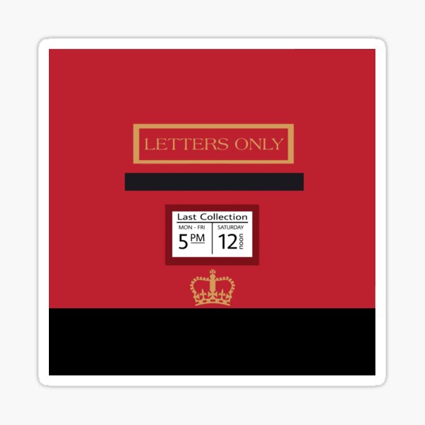 "Post Box" Sticker for Sale by BrambleBox | Redbubble