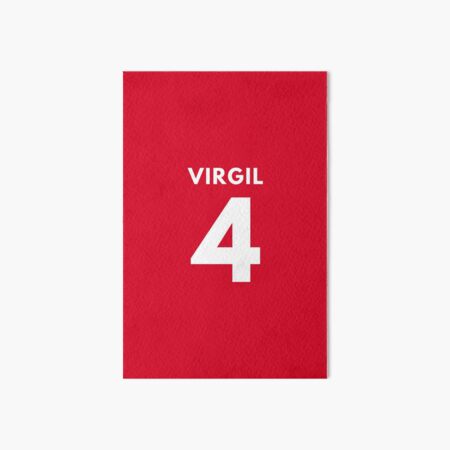 "Virgil Van Dijk 4 Liverpool FC Defender Shirt Number" Art Board Print ...