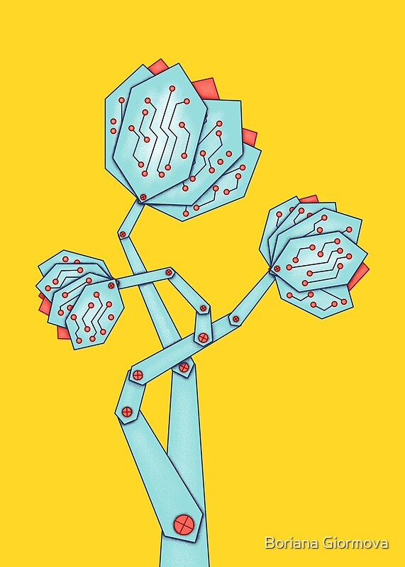 "Electronic Flowers With Circuit Board Petals" by Boriana Giormova ...