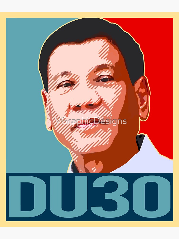"DU30 President Duterte" Sticker by VGraphicDesigns | Redbubble