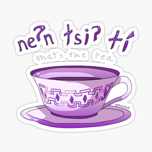 "neˀn tsiˀ tí (that's the tea) - Oneida Belt" Sticker for Sale by ...