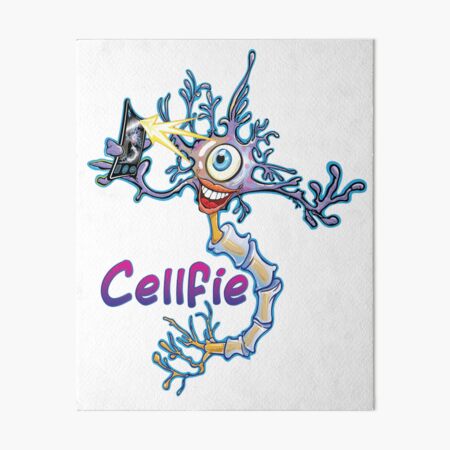 Lámina rígida «Cellfie Cell-fie Selfie Neuron Personaje de dibujos ...