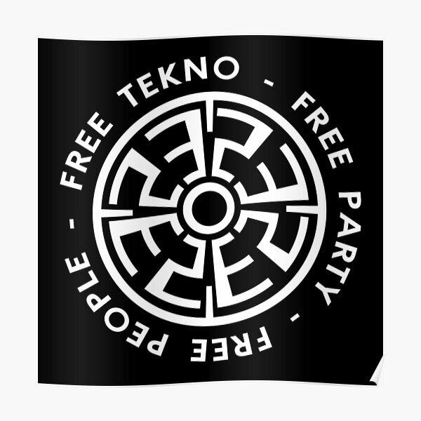 "23FT002 - Tekno 23 free people free tekno free party" Poster von ...