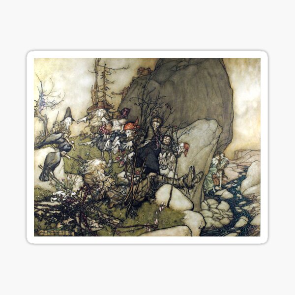 "Rip Van Winkle - Arthur Rackham" Sticker for Sale by forgottenbeauty ...